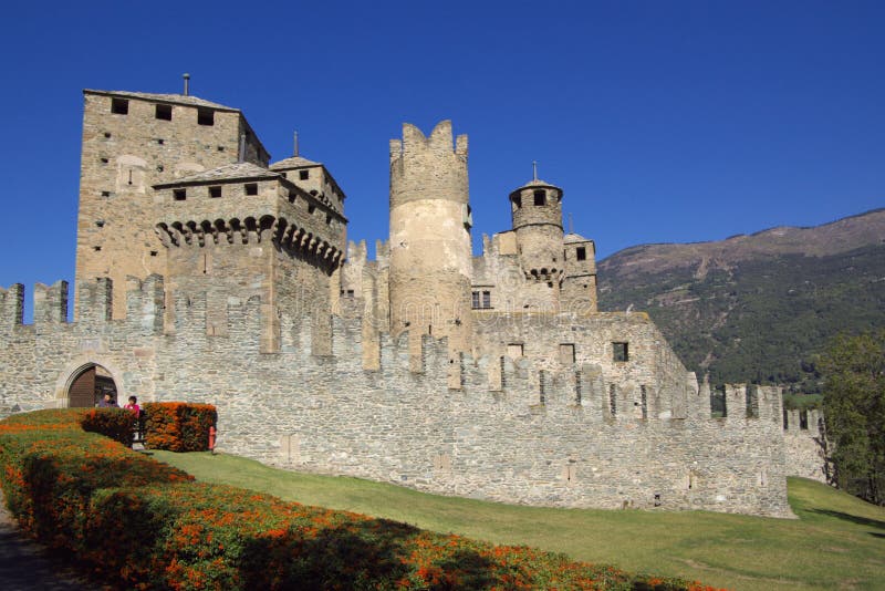 Medieval castle stock image. Image of fortification, defensive - 6810009