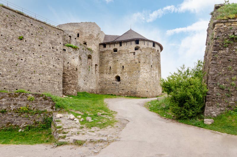 Medieval Castle. Architectural Monument of a Stone Fortress Stock Image ...
