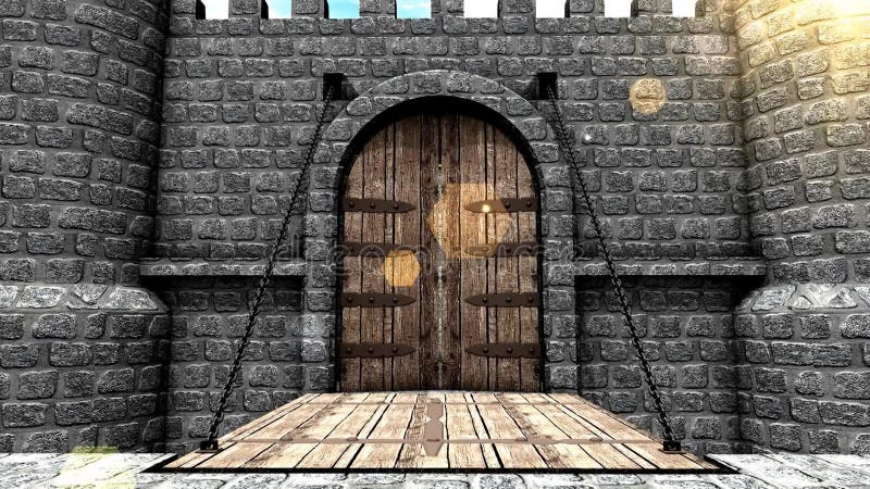 Medieval Drawbridge Cartoon