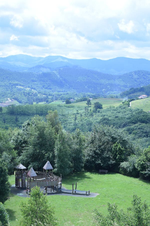 Medieval Castle Beautiful View Basque Country Spain Stock Image - Image ...
