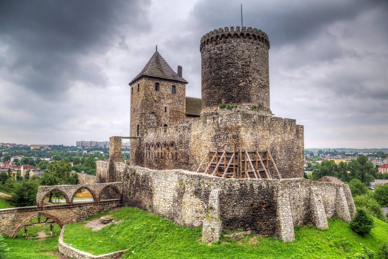 Castle Frankenstein, Darmstadt, Germany Stock Image - Image of grey ...