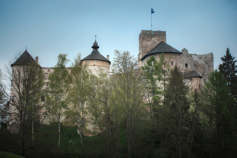 The Castle Behind the Trees Stock Image - Image of palace, buda: 113952881