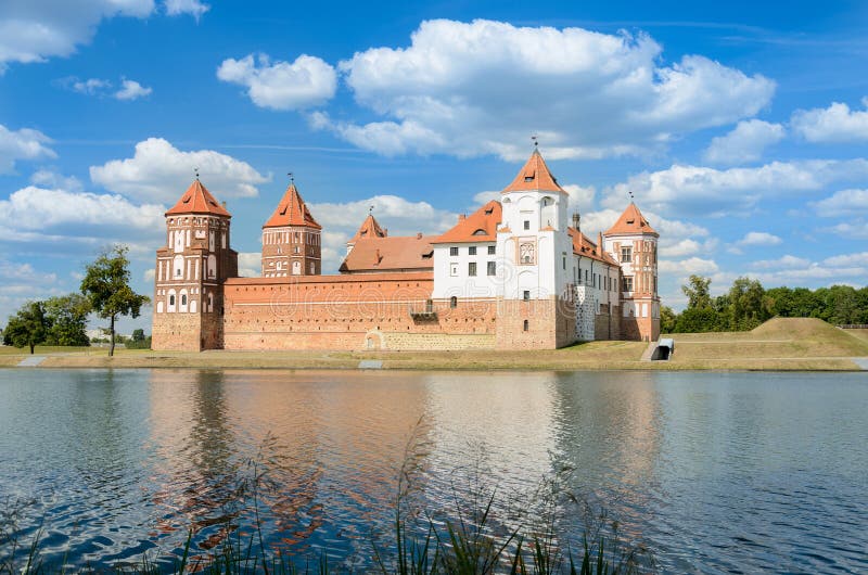 Medieval castle in Belarus stock photo. Image of culture - 58537052