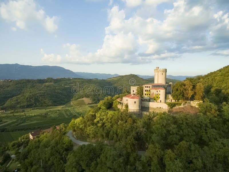 Medieval Castle in Branik Slovenia Central Europe Stock Photo - Image ...