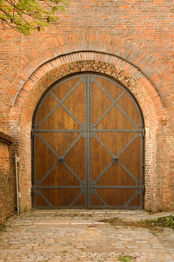 Medieval Castle Door stock image. Image of brno, gateway - 48528801