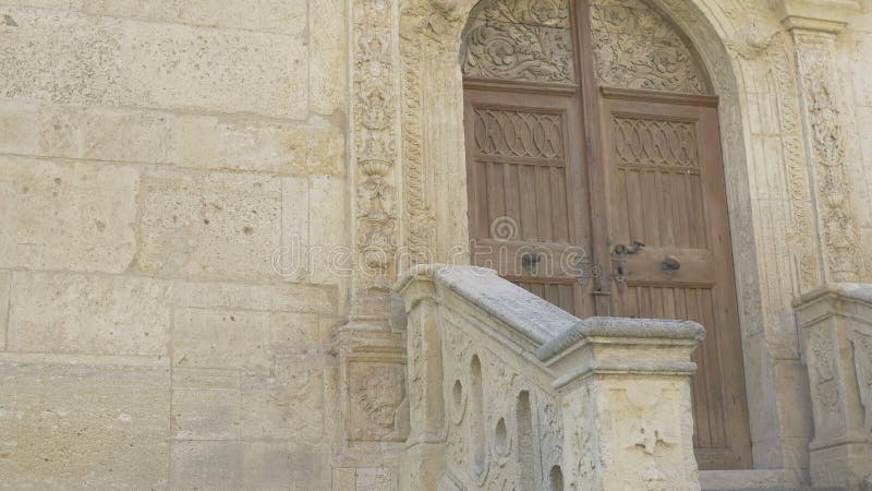 Exit from the Medieval Castle of Guadalest through the Main Gate Stock ...