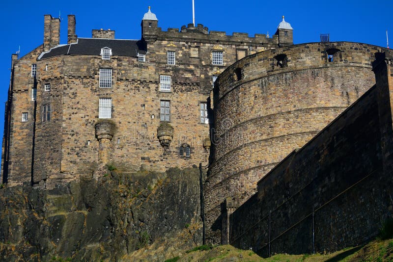 Castle, Edinburgh, Scotland Stock Photo - Image of medieval, architect ...