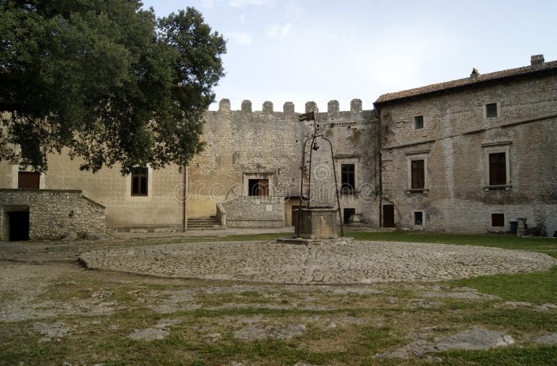 Medieval castle ground stock photo. Image of garden, lazio - 79509370