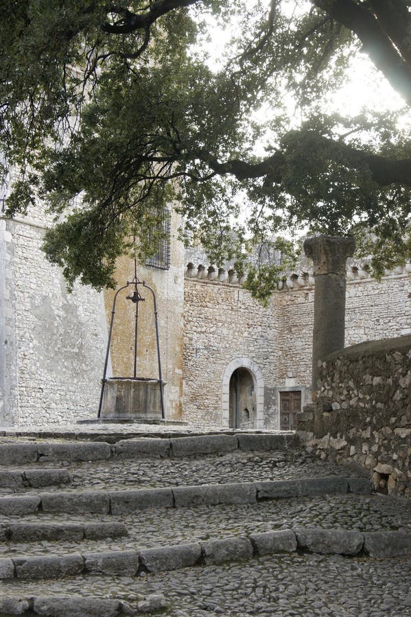Medieval castle ground stock photo. Image of garden, lazio - 79509370