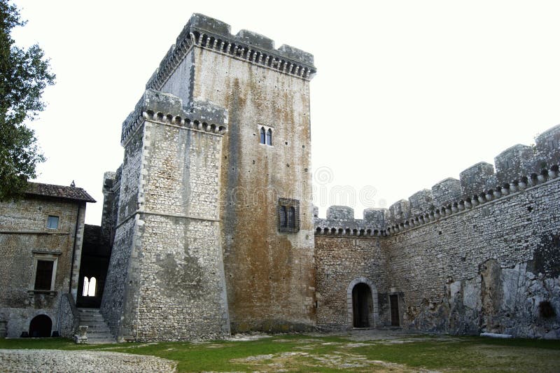 Medieval castle ground stock image. Image of residence - 79493873