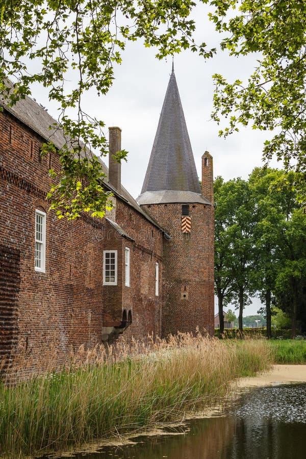 Medieval Castle in Hernen Town Stock Photo - Image of europe, holland ...