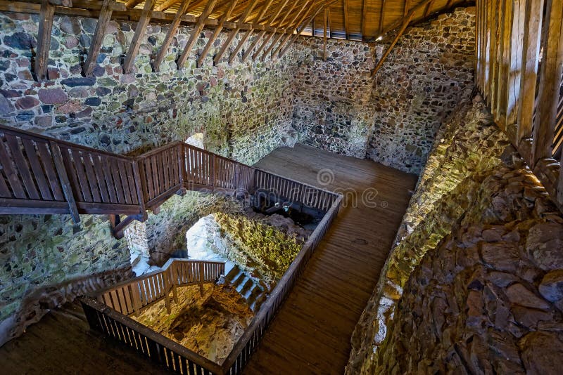 Medieval castle interior stock image. Image of stone - 62346453