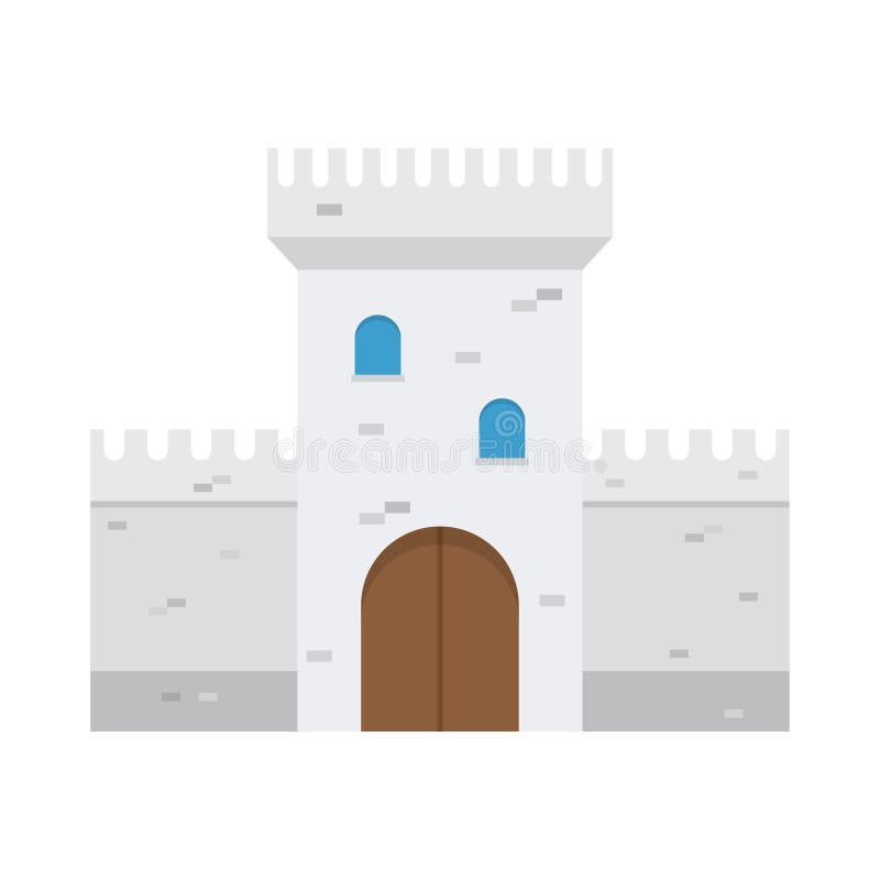 Castle, Flat Design, Vector. Stock Vector - Illustration of ...