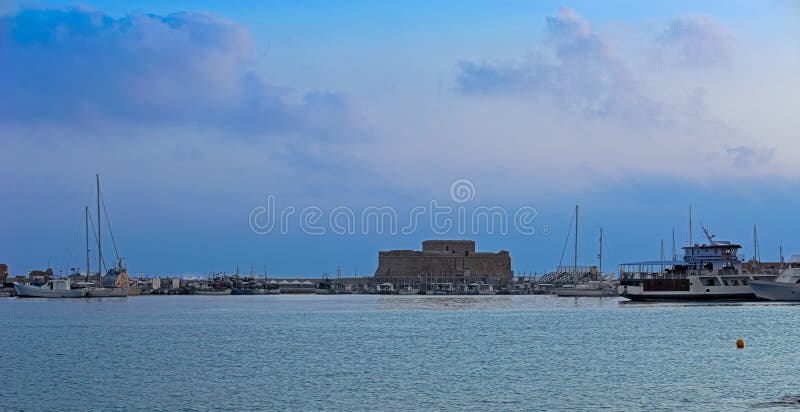 Medieval Castle at Kato Pafos, Cyprus Stock Photo - Image of lusignans ...