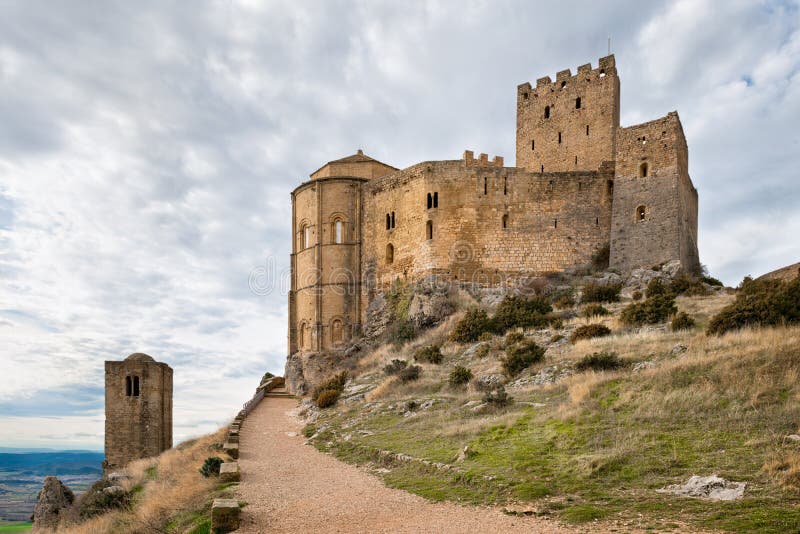 Medieval Castle of Loarre, Spain Stock Photo - Image of castle ...