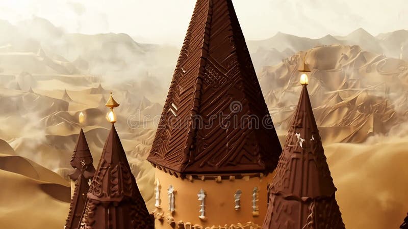 A Medieval Castle Made Entirely of Chocolate Stock Video - Video of ...