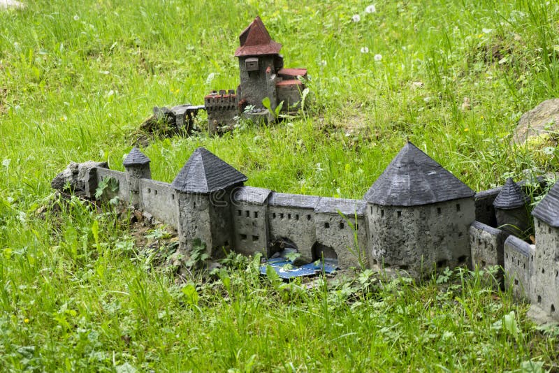 Medieval castle mini stock image. Image of history, tower - 55266163