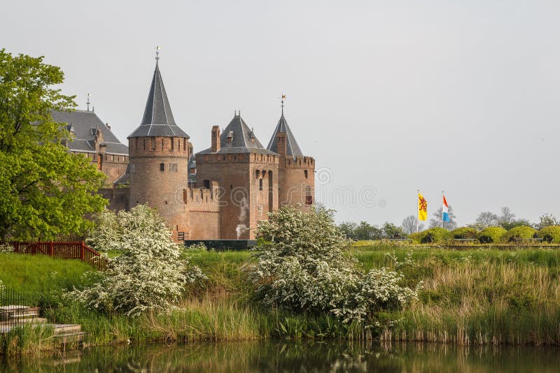 Medieval castle in Muiden stock photo. Image of heritage - 89623034