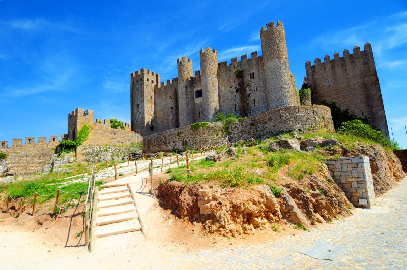 Obidos / Portugal stock photo. Image of city, castle - 14535742