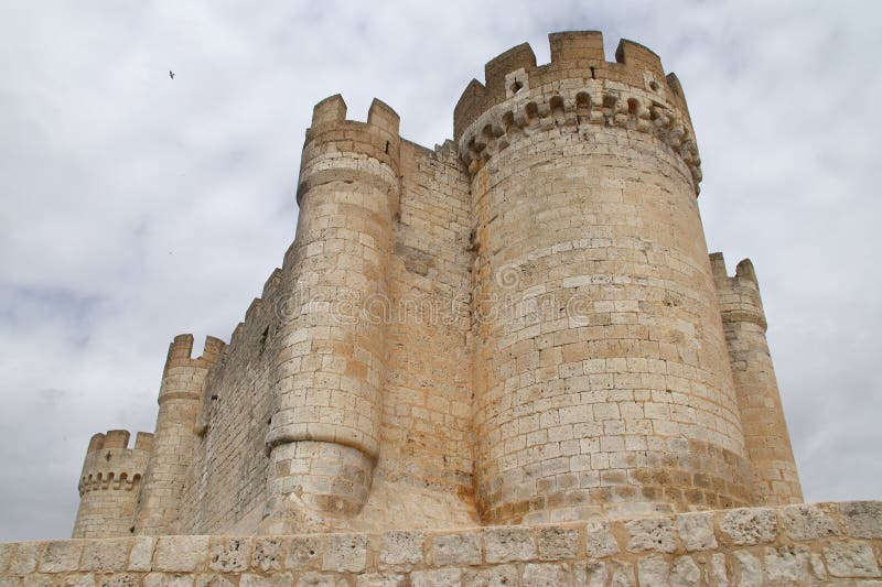 Medieval Castle in Penafiel - Spain Stock Photo - Image of spain, hall ...