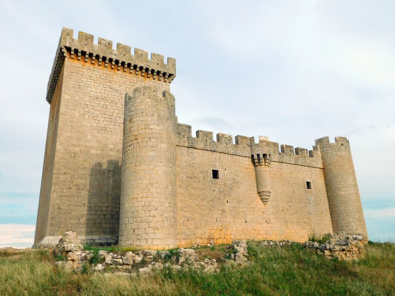Medieval Casttle of Villalonso in Spain Stock Photo - Image of ...