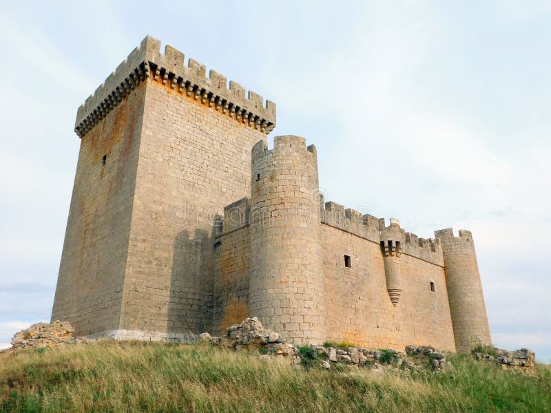 Medieval Casttle of Villalonso in Spain Stock Image - Image of famous ...