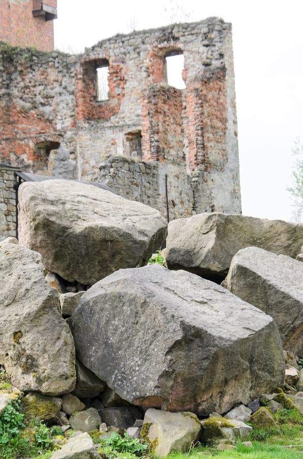 Medieval castle ruin stock photo. Image of color, castle - 90876734