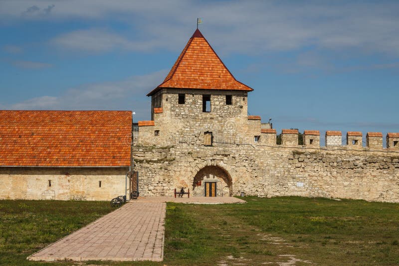 Medieval Castle Ruins in Bender, Transnistria Stock Image - Image of ...
