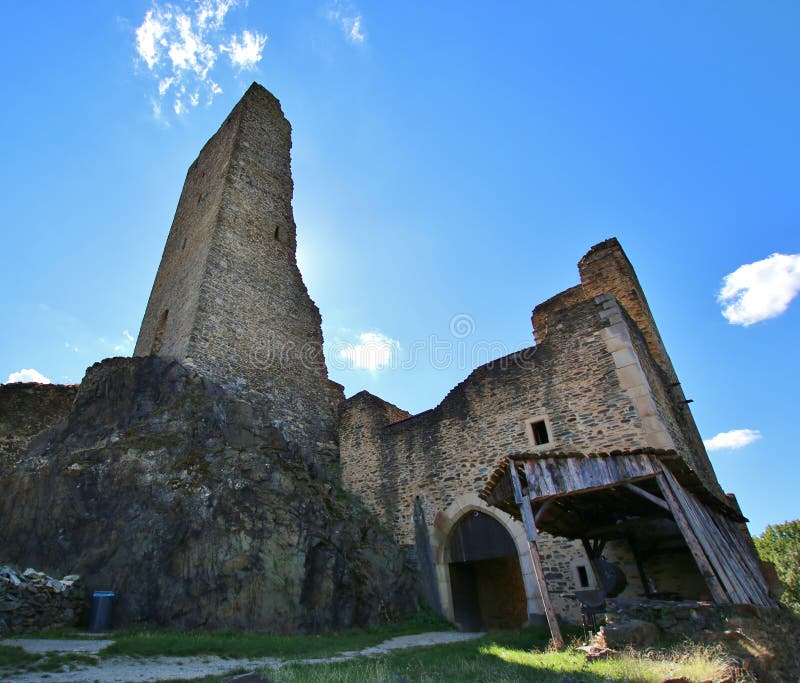 Medieval Castle Ruins stock photo. Image of detail, history - 60494134