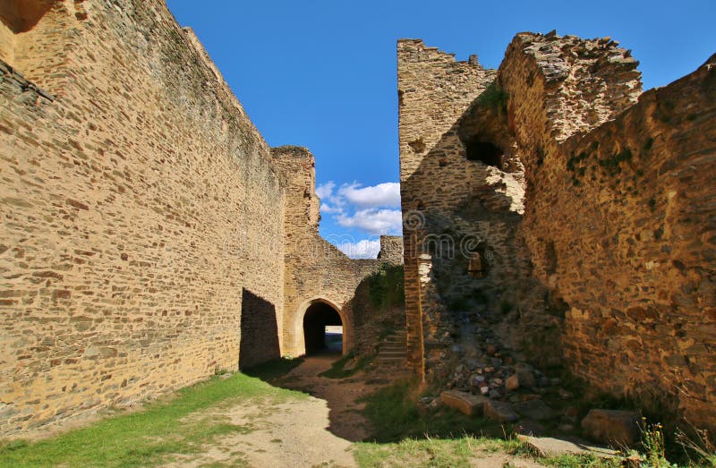 Medieval Castle Ruins stock image. Image of republic - 60494191