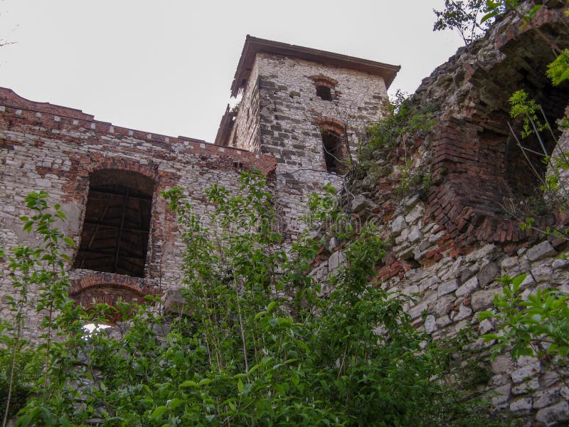 Medieval Castle, Ruins, Windows, Defensive Walls Stock Photo - Image of ...