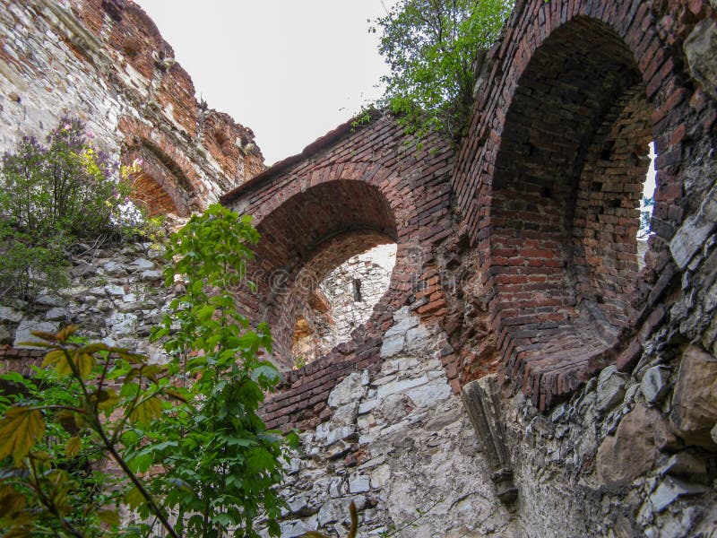 Medieval Castle, Ruins, Windows, Defensive Walls Stock Image - Image of ...