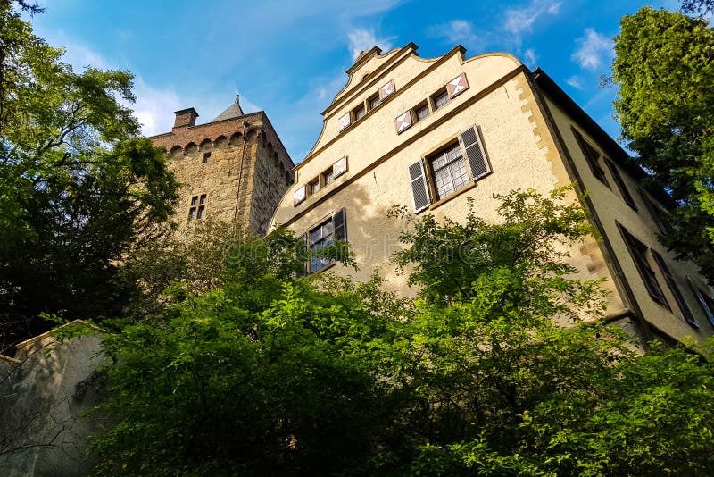 Rear side castle Landsberg stock photo. Image of cultures - 126073780