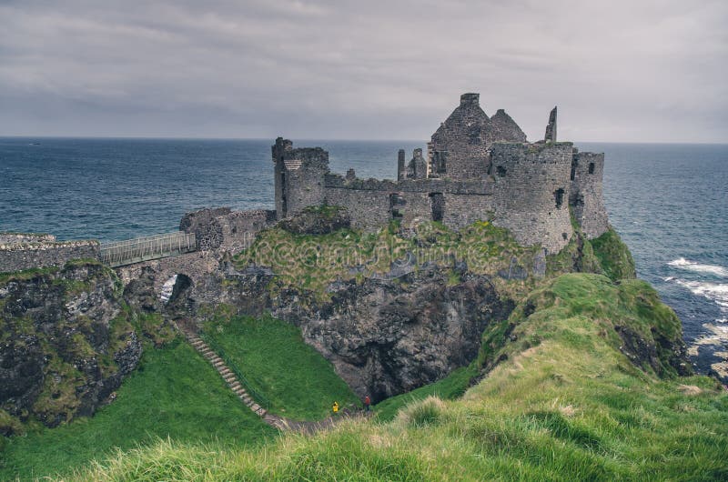 Medieval Castle on the Seaside, Ireland Stock Image - Image of ...
