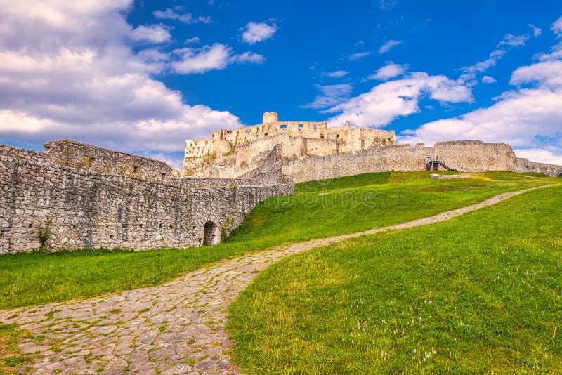 The Medieval Castle Spis, Slovakia Stock Image - Image of central ...