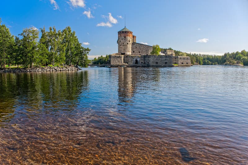 Medieval castle at summer stock photo. Image of roof - 51678468