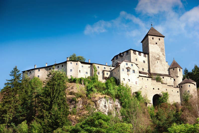 Medieval Castle of Tures in Aurina Valley Stock Image - Image of castle ...