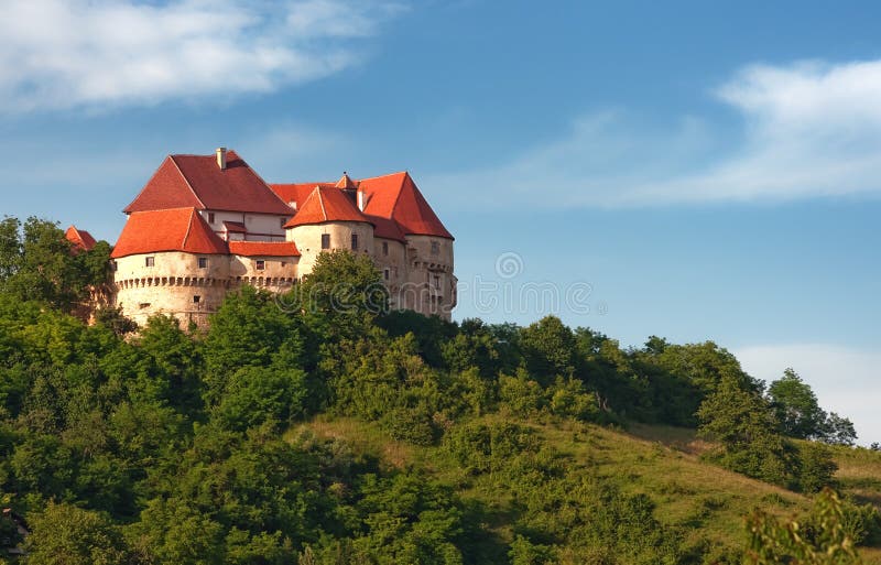 A Medieval Castle - Veliki Tabor - Croatian Castle Stock Image - Image ...