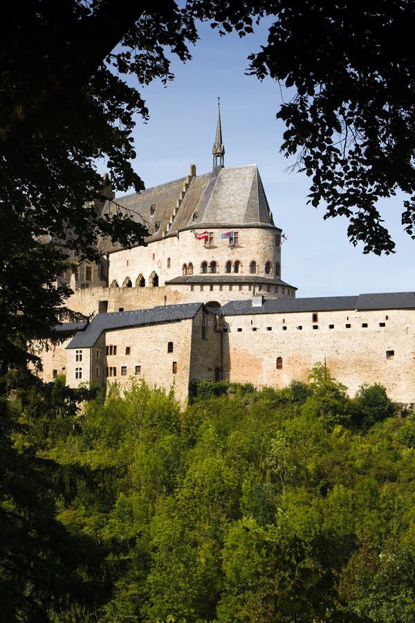 Medieval Castle of Vianden, Luxembourg Stock Photo - Image of ancient ...
