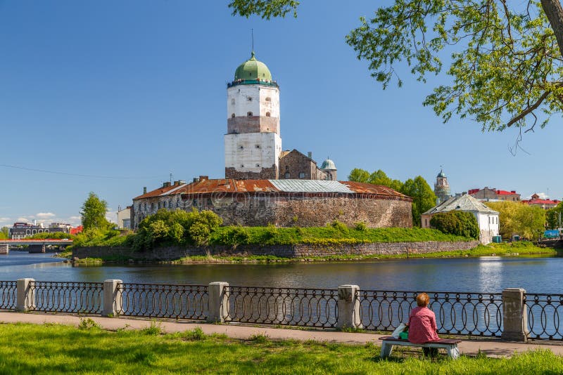 Medieval castle in Vyborg stock photo. Image of history - 133878492