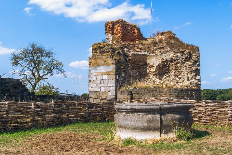 Medieval castle well stock photo. Image of ruines, front - 125596994