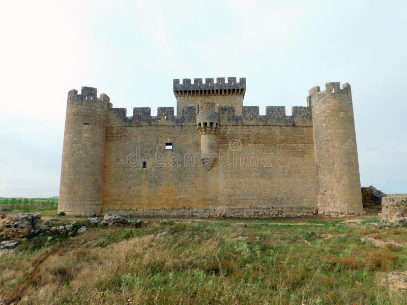 Medieval Casttle of Villalonso in Spain Stock Image - Image of famous ...