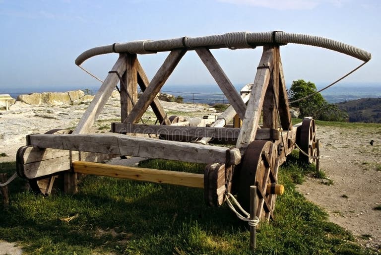 Medieval catapult stock image. Image of medieval, battle - 1405643