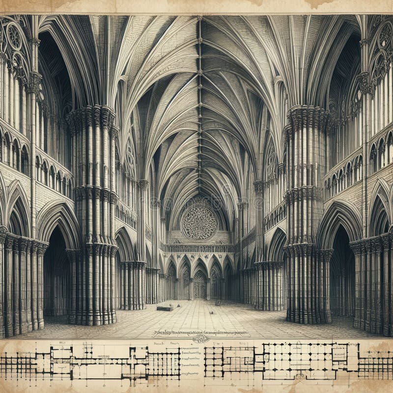 Medieval Cathedral Construction Methods Stock Illustrations – 1 ...