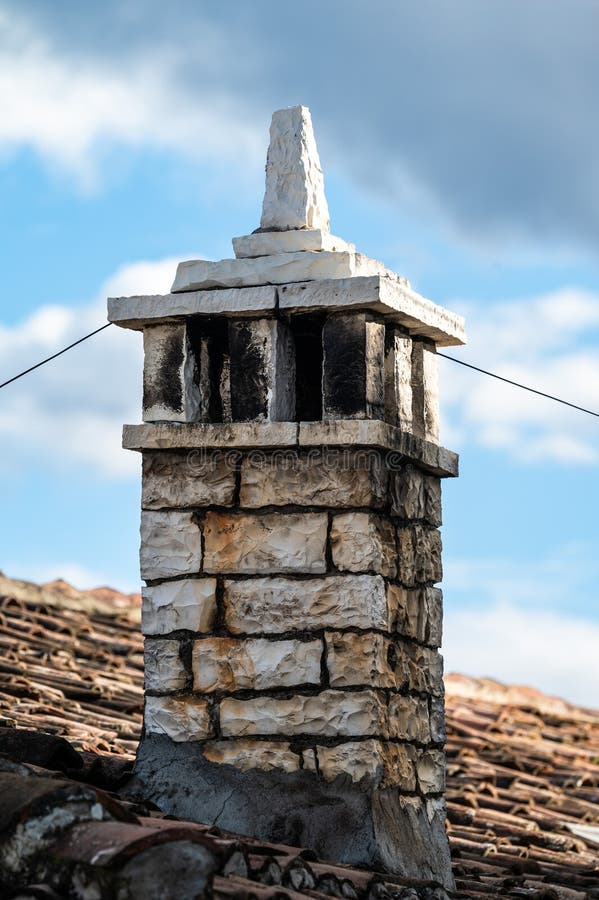 Medieval Chimney at the Castle of Berat, Albania Editorial Photography ...