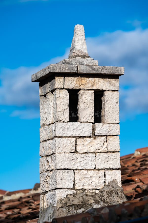 Medieval Chimney at the Castle of Berat, Albania Editorial Image ...