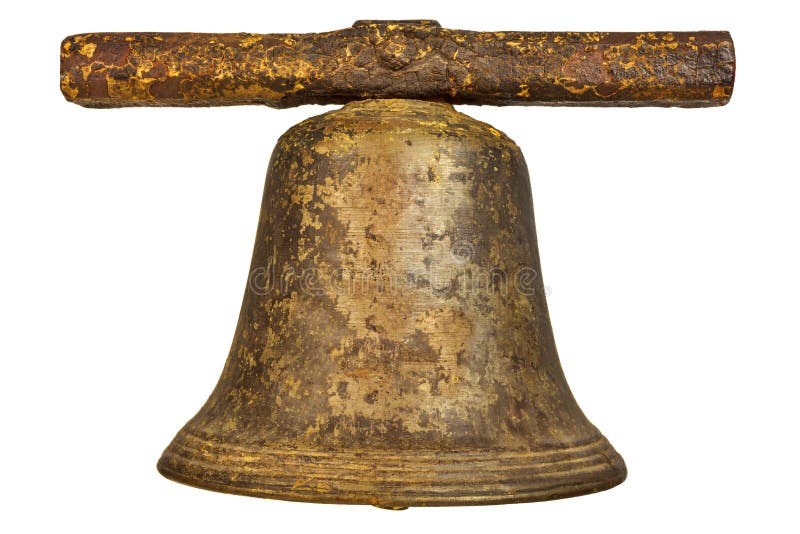 Medieval Church Bell Isolated on White Stock Image - Image of europe ...