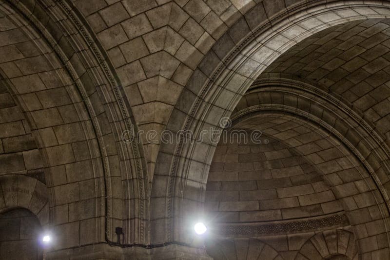 Medieval Church Stone Arches Stock Photo - Image of ancient, castle ...