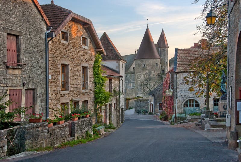 Medieval French Houses, Brittany Style of Houses Stock Photo - Image of ...