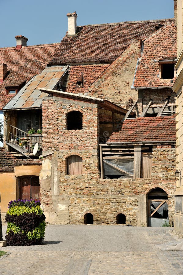 Medieval alley way stock photo. Image of outdoor, architecture - 15876004